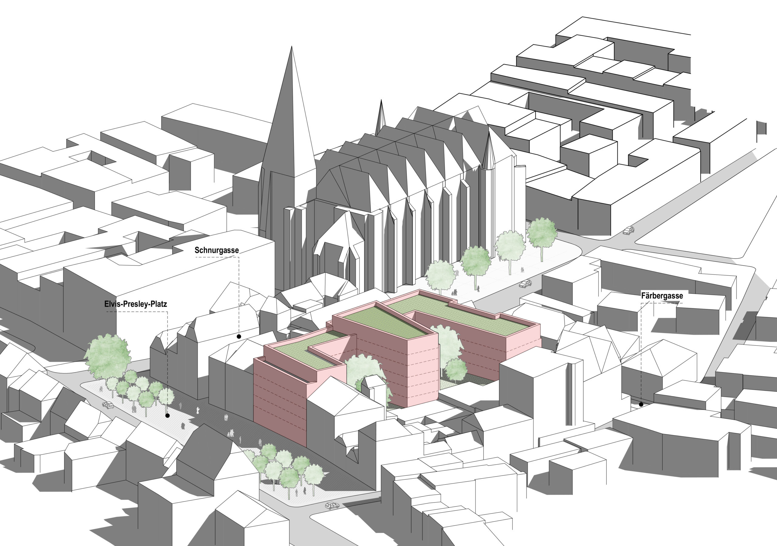 Frankfurter neue Presse: Tiefgarage, Dachgärten und begrünte Innenhöfe ...